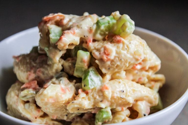 Knockoff Take-Out Pasta Salad - Lisa G Cooks
