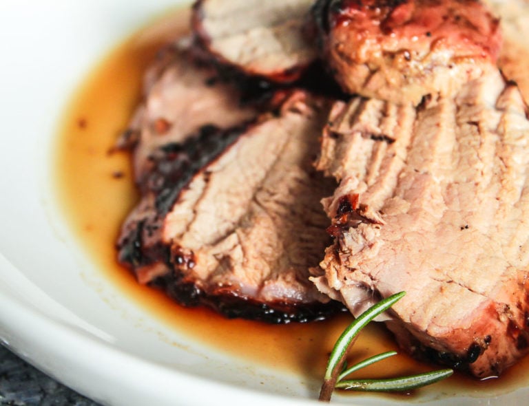 Marinated Barbequed Pork Loin - Lisa G Cooks