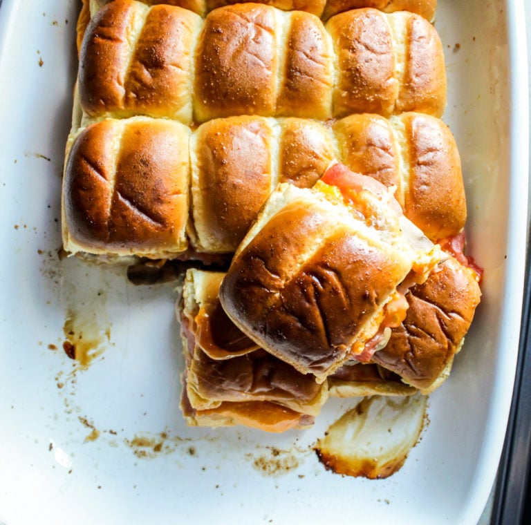 Hot Turkey Sliders with Cheese - Lisa G Cooks