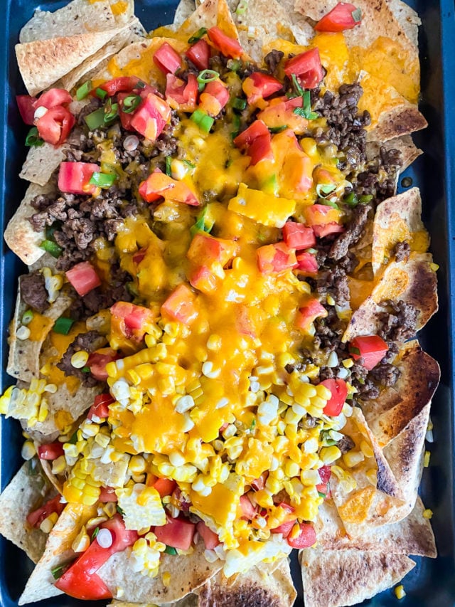 Loaded Beef Nachos - Lisa G Cooks