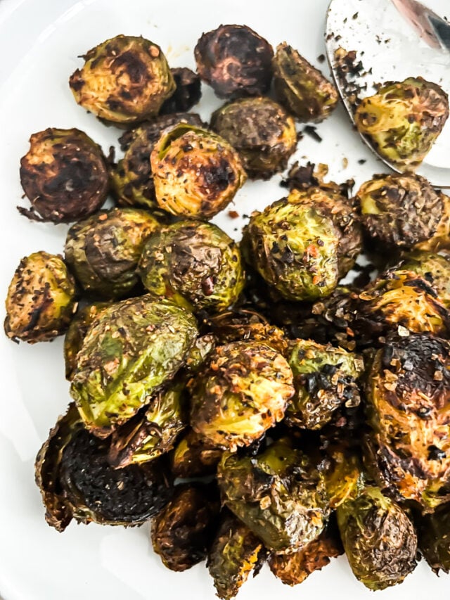 Roasted Cajun Brussels Sprouts - Lisa G Cooks