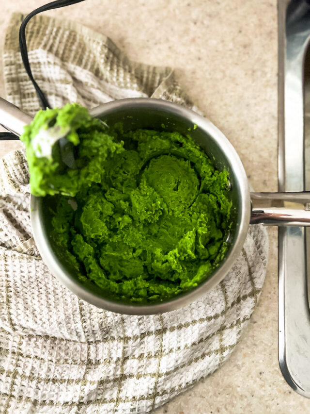 Green Pea Purée - Lisa G Cooks