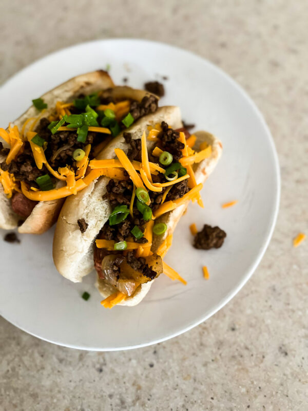 Chili Cheese Dogs - Lisa G Cooks